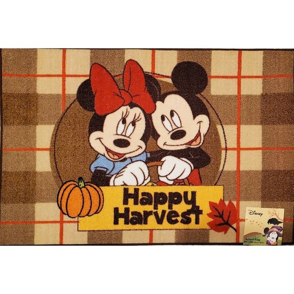 Disney | Kitchen | New Disney Mickey Minnie Mouse Happy Harvest Accent ...